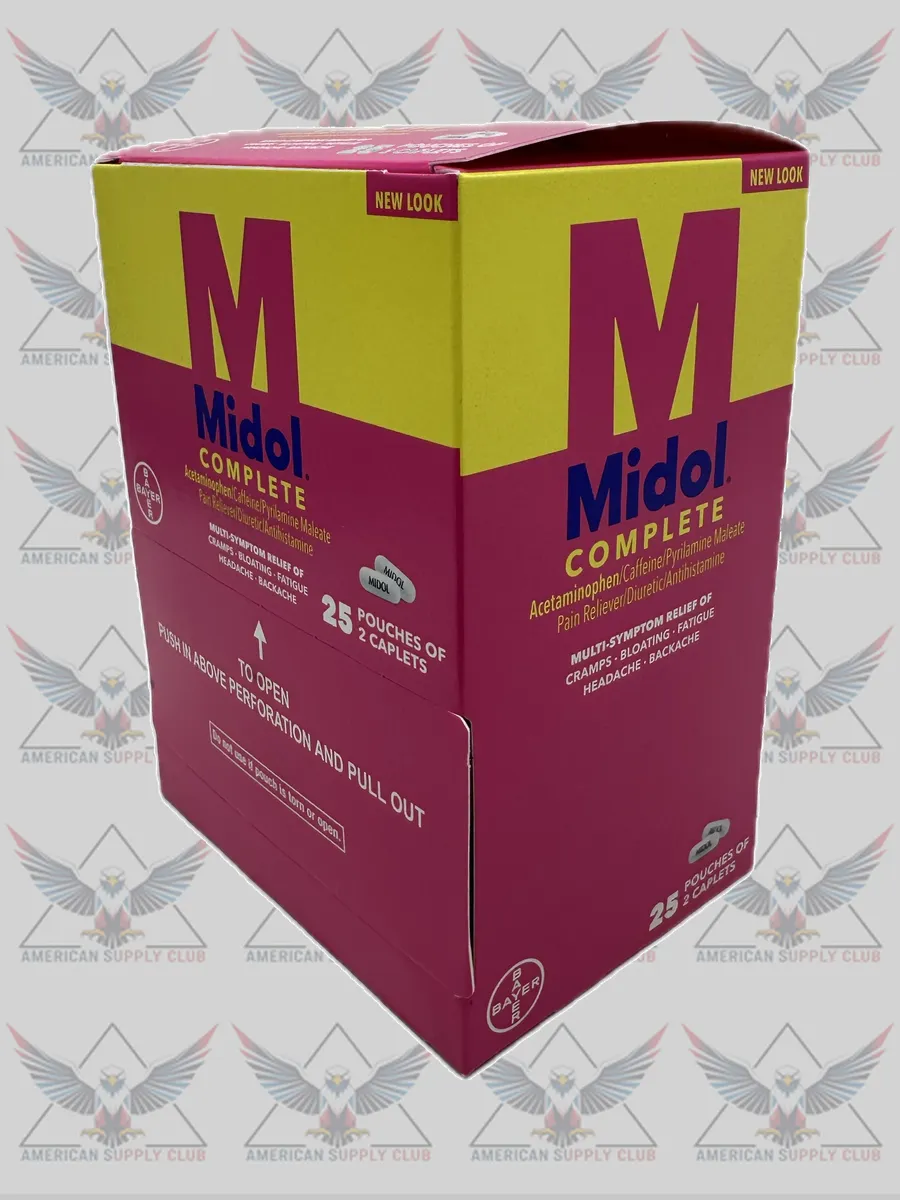 Midol Complete Caplets - 50 Count - American Supply